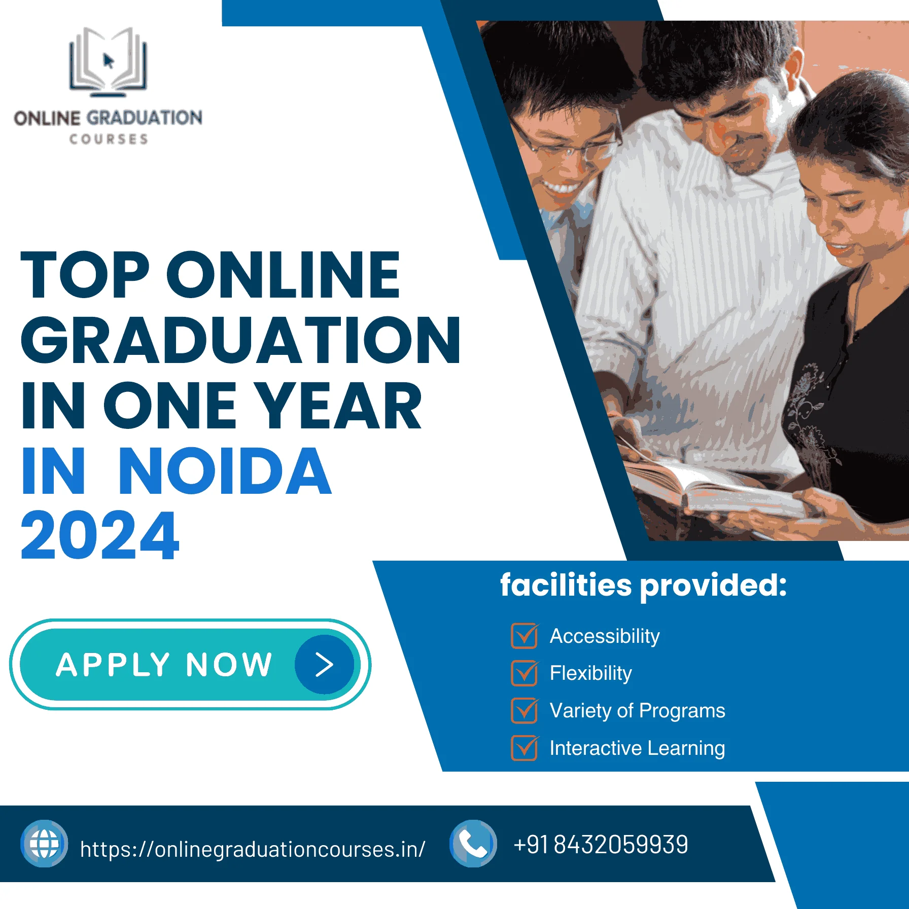 Online Graduation Degree in One year Noida (2024)