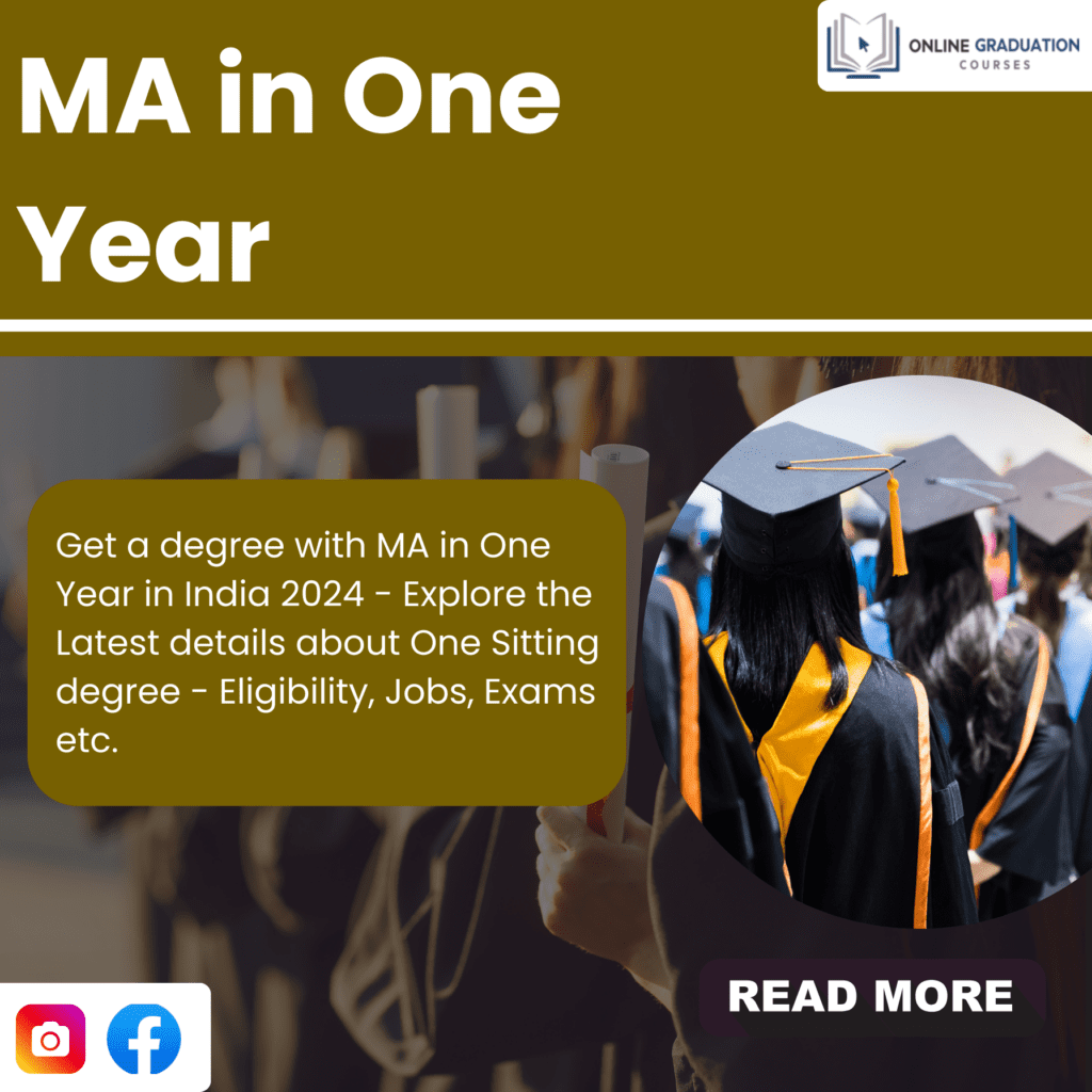 MA in One Year (2026) | MA Distance Education Degree